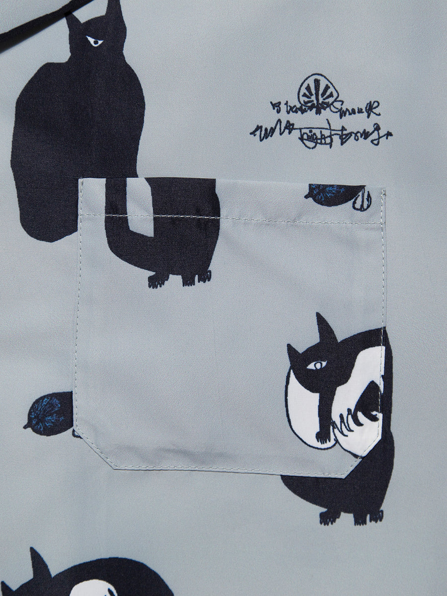 KB CATS OPEN COLLAR SHIRT – HAIGHT